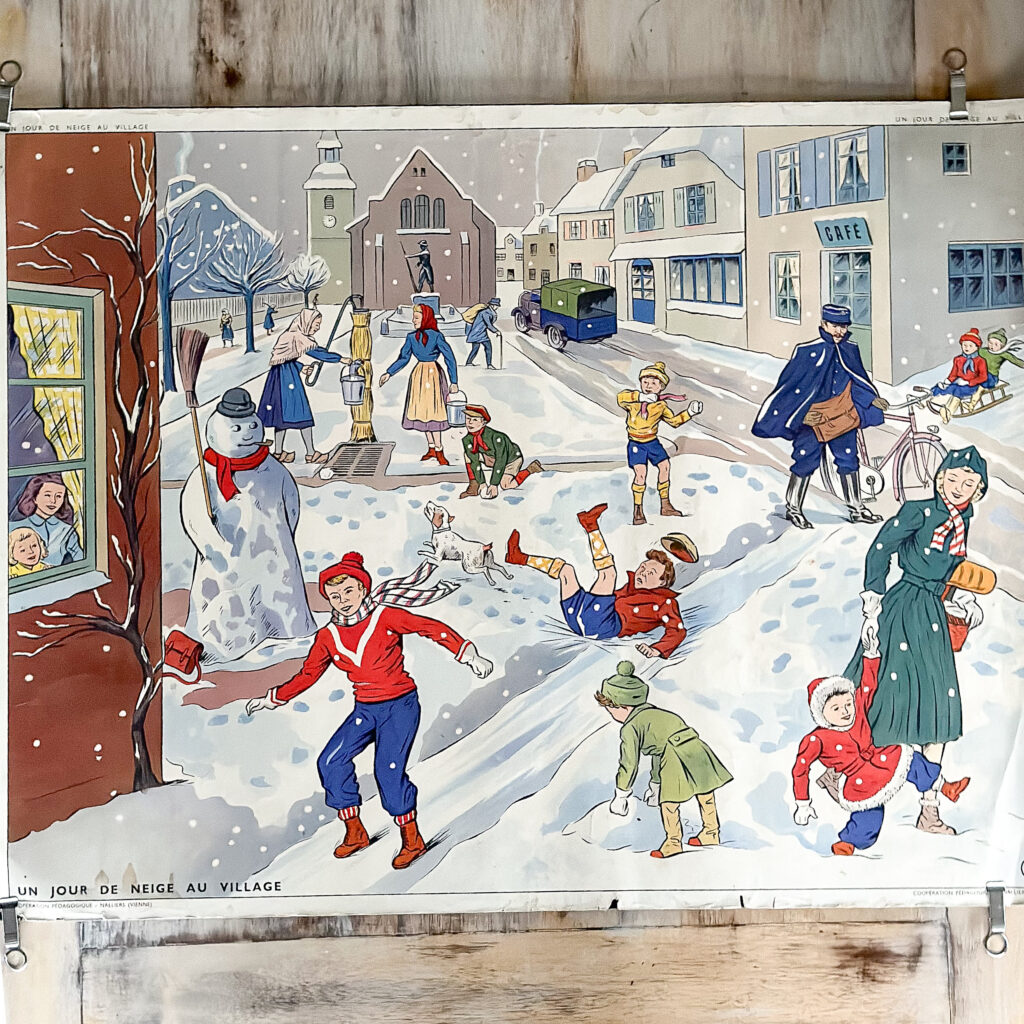 Vintage French School Chart - Penny & Ivy