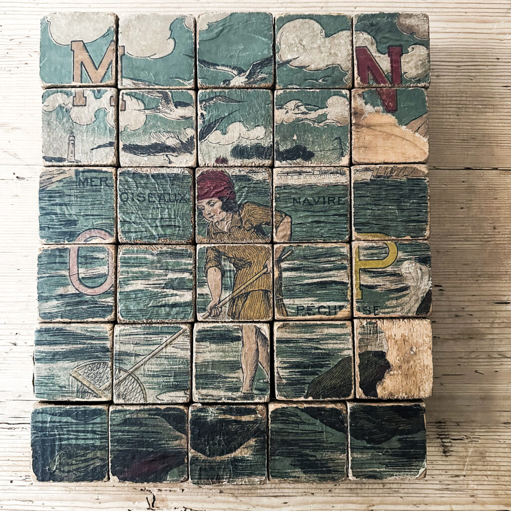 Antique Set of French Children's Blocks - Penny & Ivy