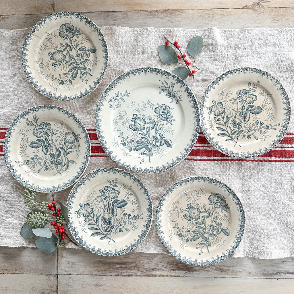 Set of Vintage Transferware Plates - Penny & Ivy